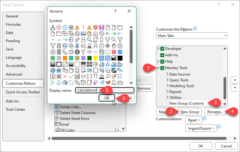 Customize the Monkey Tools Tab - Monkey Tools