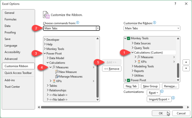 Customize the Monkey Tools Tab - Monkey Tools